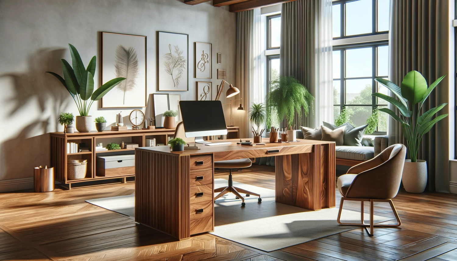 Elegant Solid Wood Desks: Style & Durability – The Somerset Workshop